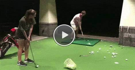 amazing golf trick shots | Gifs