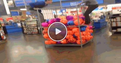 having fun at walmart | Gifs