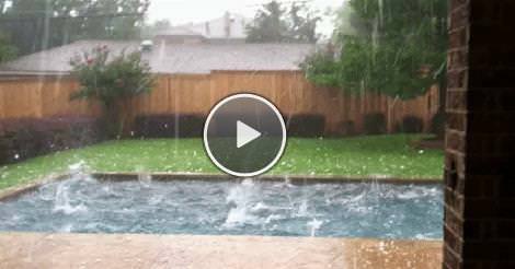 intense hail storm | Gifs