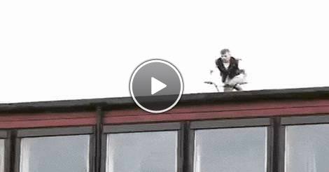 just my bmx roof jump | Gifs