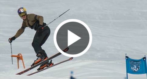 80 Mph Backwards Skiing