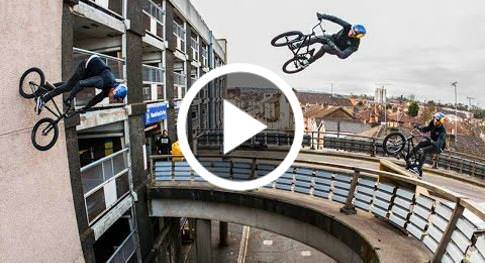 Bmx With Massive Bridge Gaps-to-wallrides