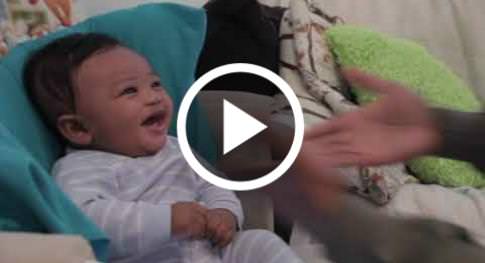 Baby Laughing At His Father Rapping